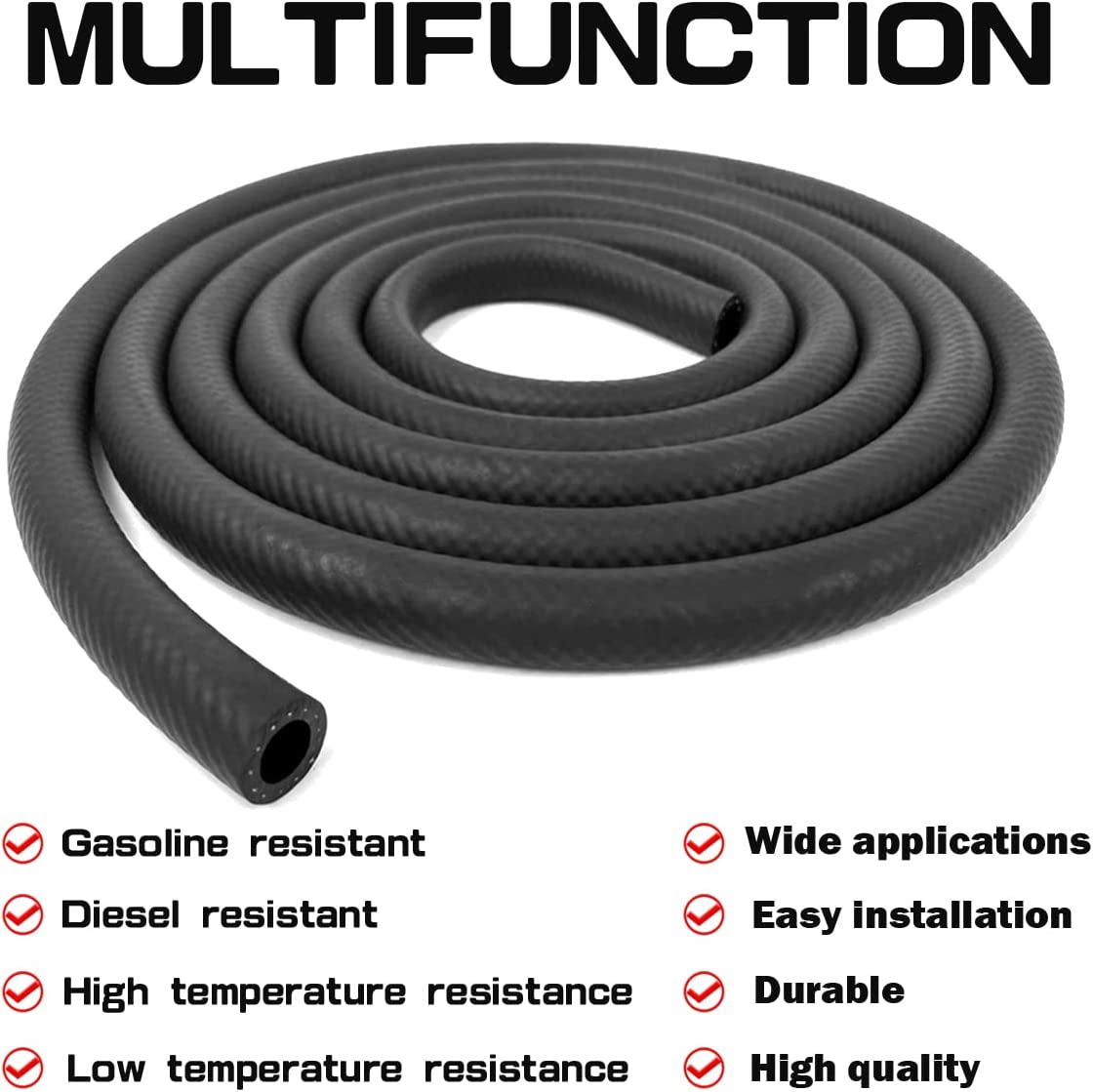 Private label SAE J30R9 J30R10 Hose FKM ECO Rubber Hose Fuel Line Hose ...